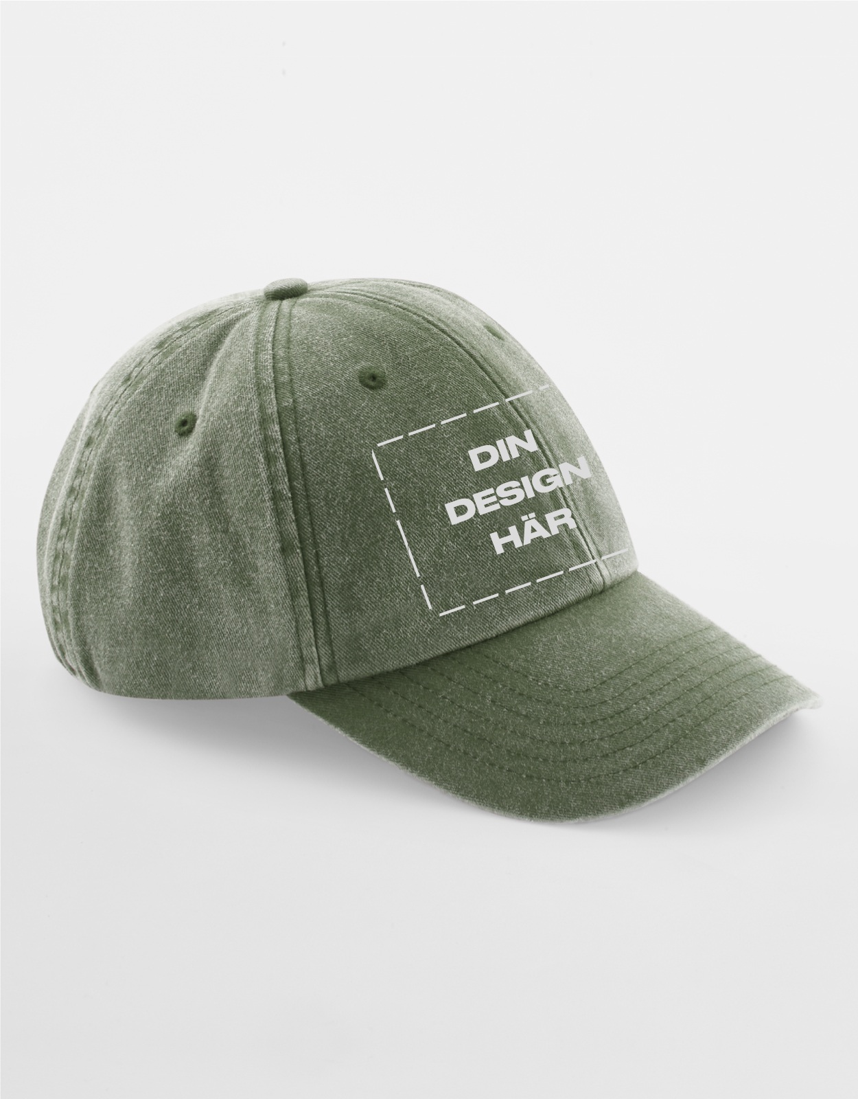 Tryck din egen Dad Cap keps i vintage stil med klarna - Merchy